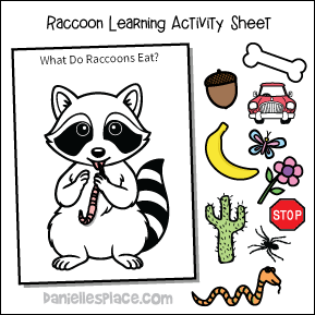 raccoon-activity-sheet-pic-4-109 - Printable Craft Patterns