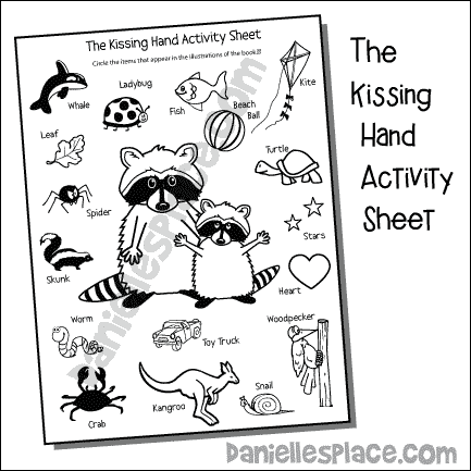 raccoon-kissing-hand-sheet-pic-6-109 - Printable Craft Patterns