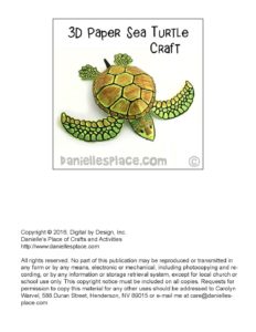 c-sea-turtle-pattern - Printable Craft Patterns