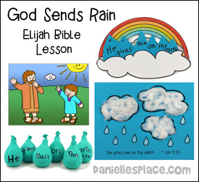elijah-bible-lesson-rain - Printable Craft Patterns