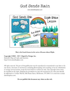 h-elijah-rain-bible-lesson - Printable Craft Patterns