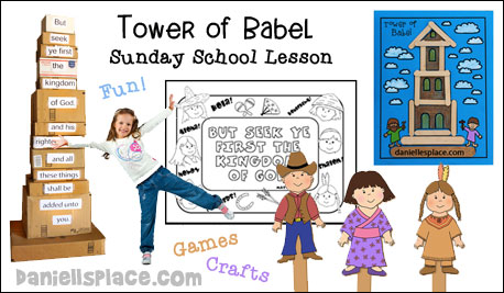 tower-of-babel-sunday-school-lesson - Printable Craft Patterns
