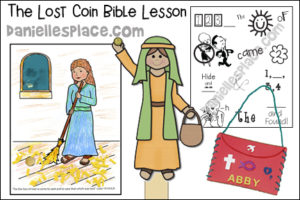 Parable of The Lost Coin Bible Lesson - Printable Craft Patterns