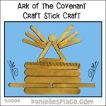 Ark of the Covenant Craft Stick Craft - Printable Craft Patterns