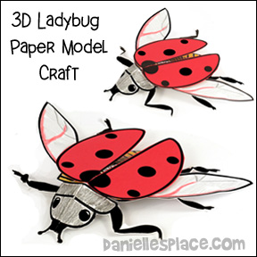 ladybug-paper-model-pic-4-97 - Printable Craft Patterns