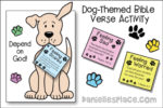 Bible Activity Sheets Includes six pages: "Depend on God" Dog Picture ...