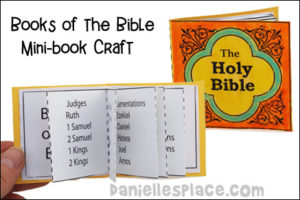 Bible Crafts Includes three pages: Books of the Bible Pages Cover for ...