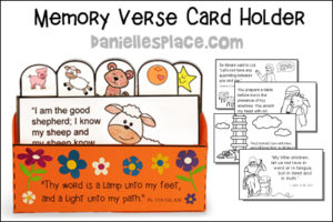 Bible Crafts Includes Eleven pages: Directions KJV Bible Verse Card ...