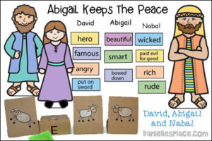 Abigail Printable Craft and Activity Patterns for this Lesson Include ...