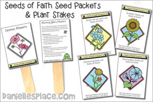 Bible Crafts Includes five different flower seed packet patterns (no ...